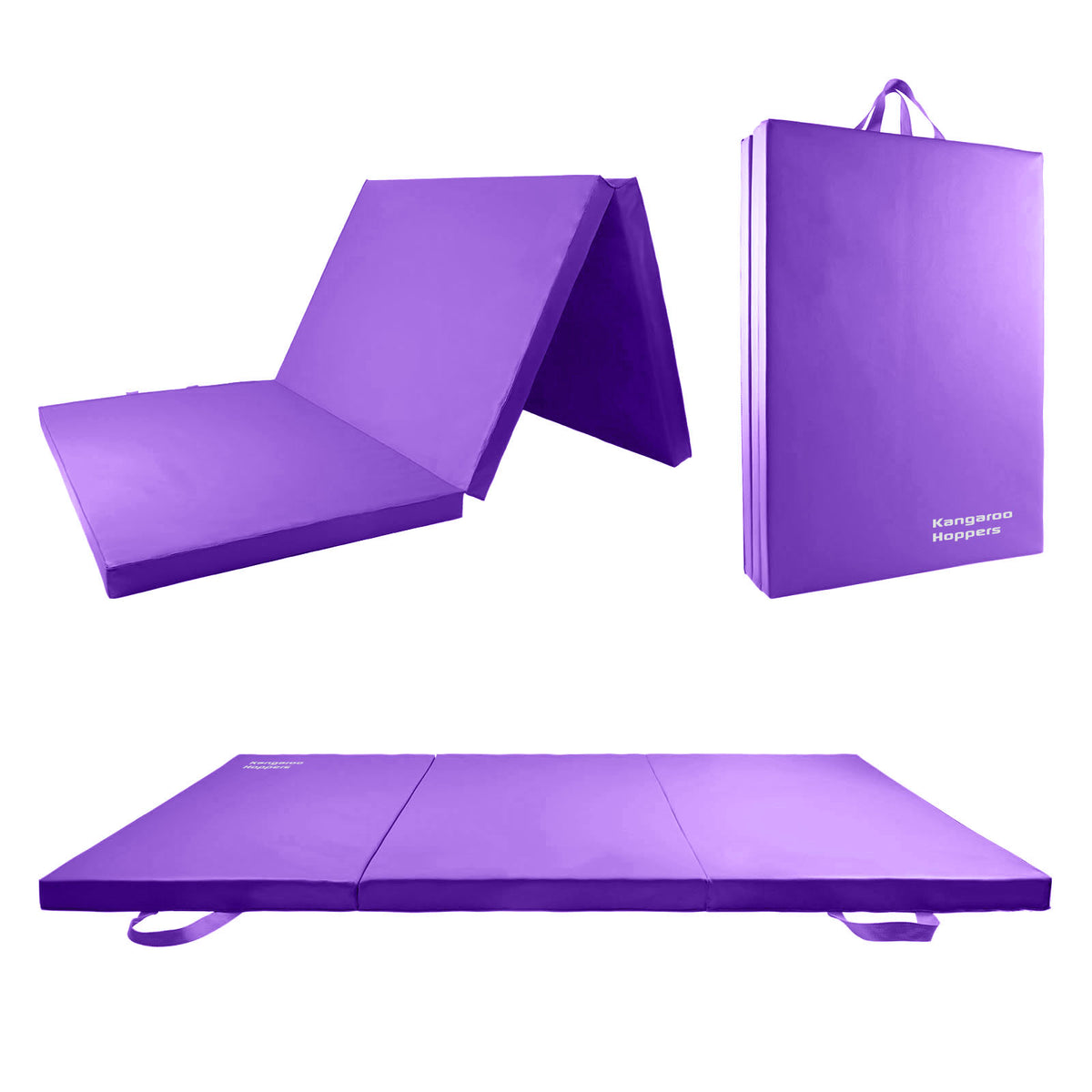 Tri-Fold Gymnastics Mat with Handles - Gymnastic Equipment for Kids ...