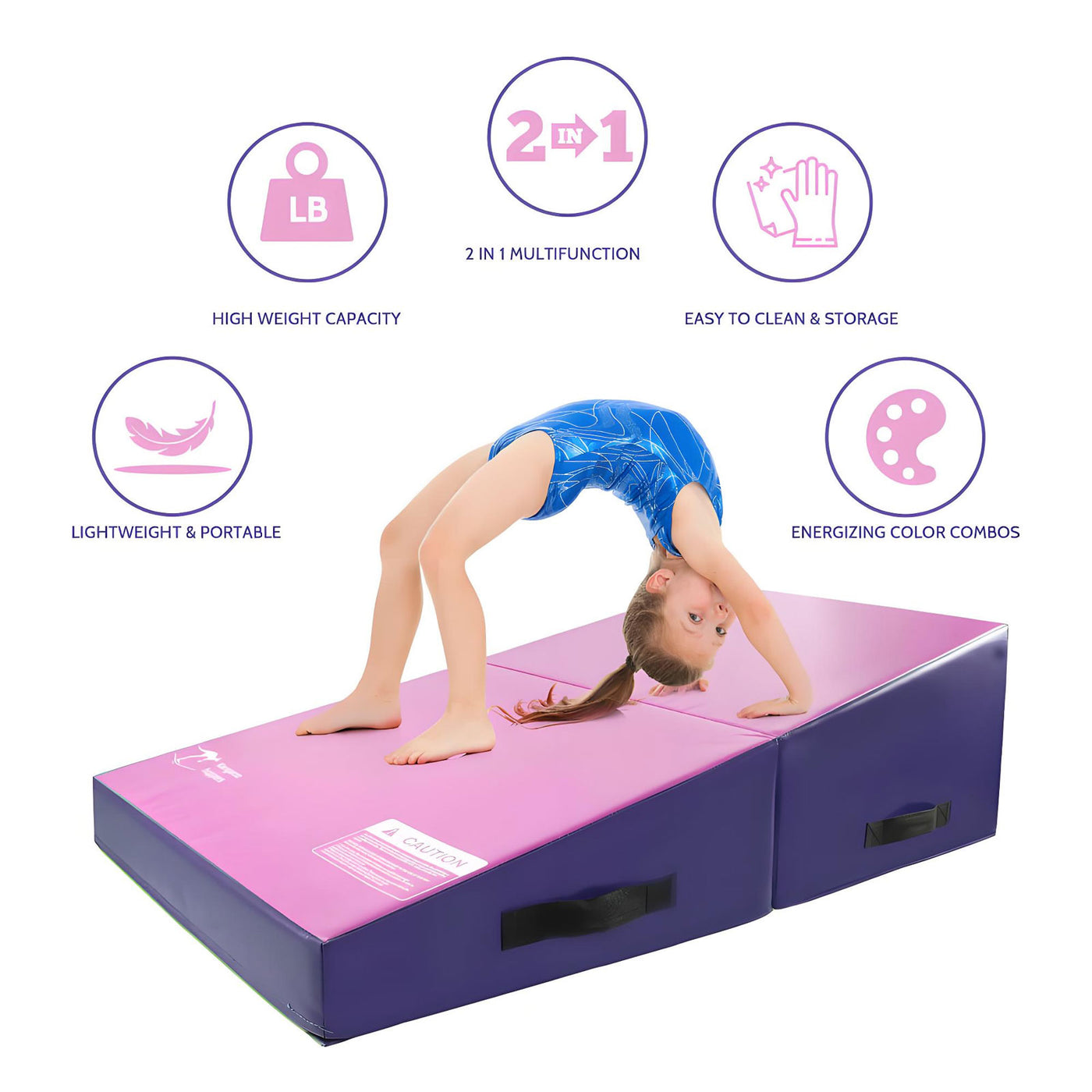 Incline Gymnastics Mat - Gymnastic Equipment for Kids | Kangaroo Hoppers