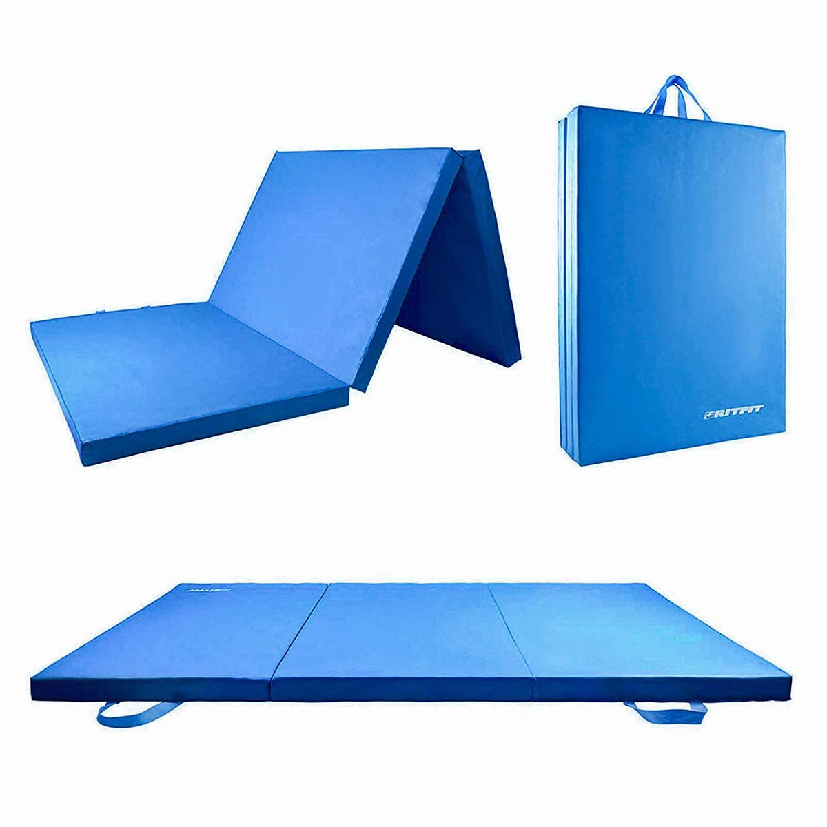 Tri-Fold Gymnastics Mat with Handles - Gymnastic Equipment for Kids ...